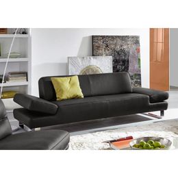 W.Schillig 2-Sitzer &raquo;taboo Designsofa mit hohem Sitzkomfort, Breite 202cm, Sitztiefe 69cm&laquo; mit &Uuml;bertiefe, inklusive Armlehnenverstellung grau 