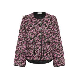 Kaffe Jacke 'KANuria' Damen Gr&ouml;&szlig;e XXL oliv / dunkelgr&uuml;n / pink / schwarz Sommerjacke