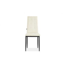 OTTO home Esszimmerstuhl &raquo;Moana&laquo; (Set) 4 Stk.Mit Steppung beige Stoff B/H/T: 42cm x 97,5cm x 53cm, 4 Stk., Veloursstoff Samtoptik, 4 St.