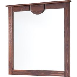 OTTO home Spiegel &raquo;Klera&laquo; Breite 81 cm, aus massiver Kiefer, FSC -zertifiziert braun Glas B/H/T: 81cm x 81cm x 5cm