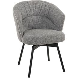 Duo Collection Esszimmerstuhl &raquo;Meja XXL&laquo; (Set) 2 Stk.Taschenfederkern, bis zu 150 kg belastbar grau B/H/T: 64cm x 82cm x 64cm, 2 Stk., Webstoff