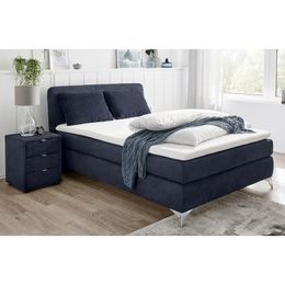 Jockenh&ouml;fer Boxspringbett &raquo;"Elfie" inkl. Topper&laquo; erh&auml;ltlich in den Breiten 90,140 & 180cm und diversen Farbvarianten blau Bezug Bett: Microfaser (100% Polyester);