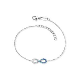 Engelsrufer Damen Armband &raquo;Yin Yang Infinity Ocean Shade&laquo; Made in Germany - mit Zirkonia (synth.) silber 20cm, Silber 925 (Sterlingsilber)