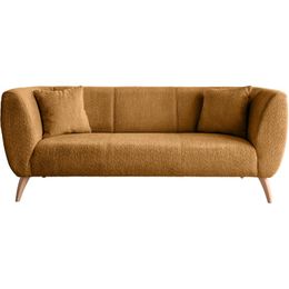 Home Affaire Ecksofa &raquo;Lazio modern und bequem, schmale Armlehnen, tolle Detailverarbeitung&laquo; zwei verschiedene Fu&szlig;farben w&auml;hlbar gold 100% Polyester B/