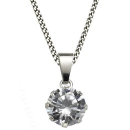 Firetti Damen Kette mit Anh&auml;nger &raquo;Schmuck Geschenk Silber 925 Halsschmuck Halskette Panzerkette Herz&laquo; mit Zirkonia (synth.) bunt Silber 925 (
