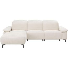 Musterring Ecksofa &raquo;MR 370, intelligenter Komfort im modernen Design&laquo; Optionale Relaxfunktion, flexible Kopfteile & klappbare Armlehnen beige 94% Polyester, 6% 