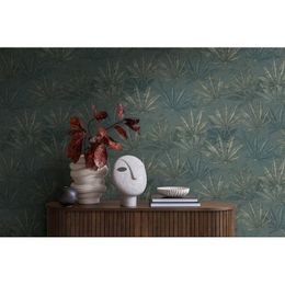 Livingwalls living walls Vliestapete &raquo;Michalsky 6 florale Tapete Mustertapete Bl&auml;tter Blattmuster&laquo; matt strukturiert Vliestapete Blatt-Motiv f&uuml;r Schlafzimmer 