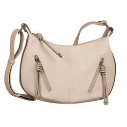 Tom Tailor Damen Tom Tailor Umh&auml;ngetasche &raquo;Caia&laquo; aus weich genarbtem Nubukleder-Imitat, praktisch und multifunktional wei&szlig; B/H/T: 25cm x 21cm x 9,5cm