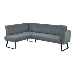 K+w Komfort & Wohnen K+W Komfort & Wohnen Eckbank &raquo;Drive&laquo; mit Seitenteilverstellung am langem Schenkel zur Sitzplatzerweiterung blau B/H/T: 91cm x 68cm, Leder CLOUD, 