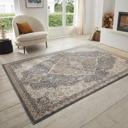 Hanse Home Teppich &raquo;Orken&laquo; rechteckig 8 mm H&ouml;he Kurzflor, L&auml;ufer, Orient, Vintage, Wohnzimmer, Schlafzimmer, Esszimmer schwarz Polypropylen (PP) B : 