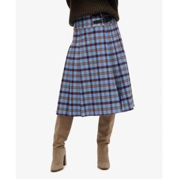 Superdry & Co Skirt female size 44 Blue / Brown / Red