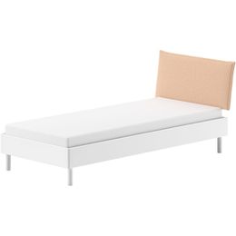 Vipack Einzelbett &raquo;Forrest, mit oder ohne Polsterkopfteil, in modernem Design&laquo; Liegefl&auml;che 90x200 cm inkl. Massivholz Rolllattenrost, wahlweise in Buche oder
