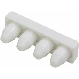 Gardinia Gardinenstangen-Endst&uuml;ck &raquo;Endst&uuml;ck 1-l&auml;ufig&laquo; Serie Aluminium-Vorhangschiene 1-l&auml;ufig wei&szlig; 2 Stk.