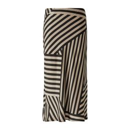 comma, COMMA Skirt female size 44 Beige / Dark brown