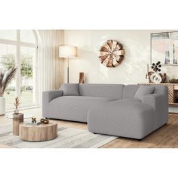 Home Affaire Ecksofa &raquo;LILLIANA Designsofa, L-Form mit Recamiere rechts/links bestellbar&laquo; L-Form mit Wellenunterfederung, Ma&szlig;e B/T/H: 256/160/76 cm 