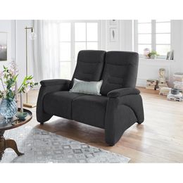 exxpo - sofa fashion 2-Sitzer &raquo;Ascoli, Kinosofa mit hohem Sitzkomfort, bequeme Armlehnen&laquo; hoher R&uuml;cken, inkl. Relaxfunktion grau NaturLEDER (echtes 