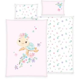Baby Best Babybettw&auml;sche &raquo;Little Turtle&laquo; 2 Stk. mit liebevollem Motiv bunt Renforc&eacute;, Obermaterial: 100% Baumwolle B/L: 100cm x 135cm, 1 Stk., 1 Stk., Renforc&eacute;, 