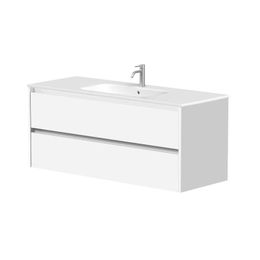 Welltime Waschtisch &raquo;City, Badm&ouml;bel, Badkommode, Badschrank, in verschiedenen Breiten&laquo; B/T/H: 81,5/46/51,5 cm, mit Soft-Close-Funktion, inklusive 