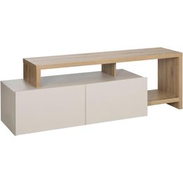 TV-Board &raquo;CRAFT&laquo; TV-M&ouml;bel mit 2 T&uuml;ren beige Holzwerkstoff B/H/T: 155cm x 50cm x 45cm, Eiche, 2 Stk.