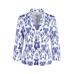 Madeleine Mode Madeleine Blazer Damen Gr&ouml;&szlig;e 38 enzian / wei&szlig;