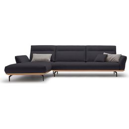 Creation BY ROLF BENZ Ecksofa &raquo;CR.460, Design-Sofa der Extraklasse, verstellbare R&uuml;ckenlehne, L-Form&laquo; Sockel in Eiche, Winkelf&uuml;&szlig;e in Umbragrau, Breite