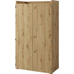 ByLiving Sekret&auml;r &raquo;Janne&laquo; platzsparende Arbeitsl&ouml;sung f&uuml;r den Wohnraum mit viel Stauraum braun B/H/T: 76,8cm x 141cm x 30cm, ausziehbar