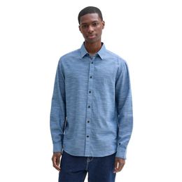 Tom Tailor Herren Tom Tailor Langarmhemd mit Kentkragen blau S, N-Gr