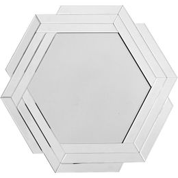Kayoom Wandspiegel &raquo;Artemis 1610&laquo; silber Metall, Spiegelglas B/H/T: 80cm x 85cm