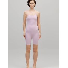 Hey Honey Athletic Bodysuit 'Jumpsuit Ribbed Dawn Pink' female size XL Pastel pink