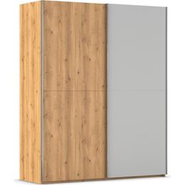 Rauch Schwebet&uuml;renschrank &raquo;Kleiderschrank Schrank Garderobe Schlafzimmerschrank SCALE-WOOD&laquo; edle geteilte Front in massiver Asteiche mit Glast&uuml;ren 