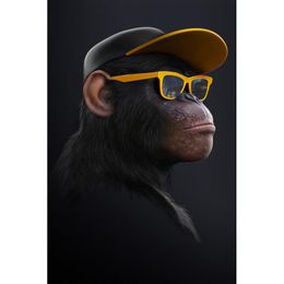Leinwandbild &raquo;Affengeil Sonnenbrille by Juliano de Araujo auf Keilrahmen gespannt&laquo; 1 Stk. tlg. Kunstdruck Wandbild Bild in verschiedenen Formaten 