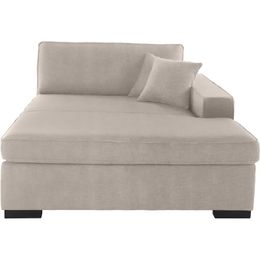 Home Affaire Sofaelement &raquo;Skara XXL&laquo; Modul XXL - zum eigenen Zusammenstellen, Armlehne links/rechts w&auml;hlbar beige 100% Polyester Samtvelours, rechts