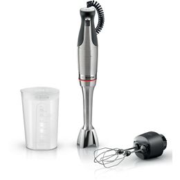 Bosch Stabmixer &raquo;ErgoMaster Serie 8, MSM8M914, Doppelschneebesen, Spiralkabel, Becher&laquo; 1500 W 6 Klingen Edelstahl, Keramikkupplung, luftgek&uuml;hlter 