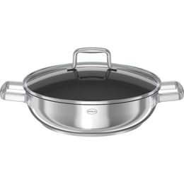R&ouml;sle R&Ouml;SLE Servierpfanne &raquo;MOMENTS&laquo; Edelstahl 18/10 &Oslash; 28 cm, mit Antihaftversiegelung, sp&uuml;lmaschinengeeignet, Induktion schwarz &Oslash; 28cm + H&ouml;he 17,5cm