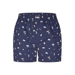 Happy Shorts Boxer ' Motives ' Herren Gr&ouml;&szlig;e XL dunkelblau / mischfarben