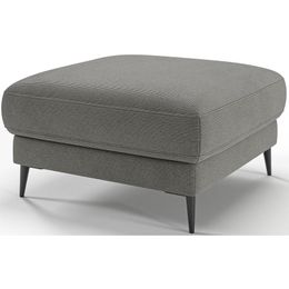 Home Affaire Polsterhocker &raquo;Downtown&laquo; passend zur Serie, auch in Cord grau 95% Polyester, 5% Nylon B/H/T: 80cm x 44cm x 80cm, Feincord