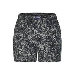 Happy Shorts Boxer ' Motives ' Herren Gr&ouml;&szlig;e XL grau / schwarz