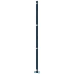 Arvotec Zaunpfosten &raquo;EASY 180&laquo; 6x4x189 cm f&uuml;r Mattenh&ouml;he 180 cm, zum Aufschrauben grau Edelstahl, Kunststoff 1 Stk., 189cm