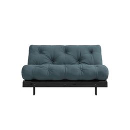 Karup Design Daybett &raquo;Roots Sofa Bed, Schlafsofa,, Bettfunktion, FSC -Massivholz,&laquo; Inkl. Futonmatratze, Made in Europe, langlebig, B: 140 oder 160 cm blau Bezug: 