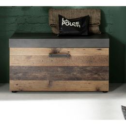 Home Affaire Sitzbank &raquo;Ilana&laquo; Sitzbank mit Klappe & Stauraum - (B/T/H) 80/37/45 cm braun Holzwerkstoff B/H/T: 80cm x 45cm x 37cm, 1 Klappe