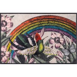 wash+dry by Kleen-Tex Fu&szlig;matte &raquo;Rainbow Garden&laquo; rechteckig 7 mm H&ouml;he bunt Polyamid B : 50cm 1 Stk., 7mm, L: 75cm