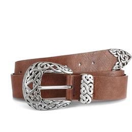 Lascana Damen Lascana H&uuml;ftg&uuml;rtel &raquo;Hoseng&uuml;rtel, Cowboyg&uuml;rtel, G&uuml;rtel, Jeansg&uuml;rtel, Westerng&uuml;rtel&laquo; mit Schnalle im modernen Western Look braun 80