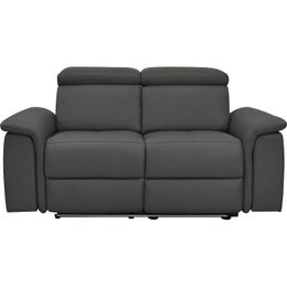OTTO home 2-Sitzer &raquo;Pareli 172cm, manuelle u. elektr. Relaxfunktion&laquo; USB, Kopfteil-Verstellung, LED, in Echtleder, Kunstleder, Web schwarz Kunstleder 