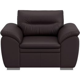 COTTA Sessel &raquo;Leandra&laquo; Polstergarnitur, auch als Set erh&auml;ltlich braun Luxus-Microfaser (100% Polyester);NaturLEDER: Bitte beachten Sie, dass 