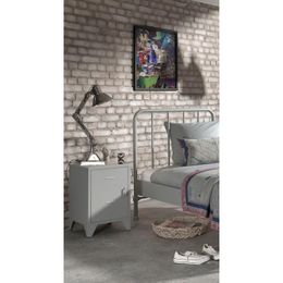 Vipack Nachtkonsole &raquo;Bronxx, mit 1 T&uuml;r mit Magnetverschluss, dahinter 2 ger&auml;umige F&auml;cher&laquo; B/H/T ca. 40x60x40cm, moderner Industrial-Style, verschiedene 