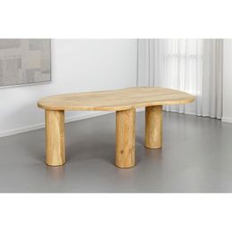 ByLiving Couchtisch &raquo;ETHAN&laquo; Tischplatte und Gestell Akazie natur oder schwarz, Tischbein: 13 cm B/H/T: 110cm x 45cm x 55cm
