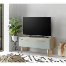 Home Affaire Lowboard &raquo;Torge, TV-Unterschrank, TV-Kommode, Fernsehschrank, TV-Board&laquo; 1 Stk. tlg. abgeschr&auml;gte F&uuml;&szlig;e, drei Farben, Scandi Design, 107 cm