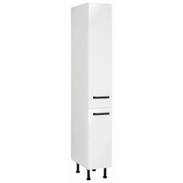 Wiho-K&uuml;chen wiho K&uuml;chen Apothekerschrank &raquo;Simi&laquo; Soft-Close-Funktion in Schubk&auml;sten und Ausz&uuml;gen, verstellbare F&uuml;&szlig;e wei&szlig; B/H/T: 30cm x 210cm x 58cm