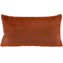 HOCK Dekokissen &raquo;Plushy&laquo; samtweich, kuschelig, inkl. F&uuml;llung, Bezug mit Rei&szlig;verschluss orange Obermaterial: 100% Polyester. F&uuml;llung: 100% Polyester B/L: 