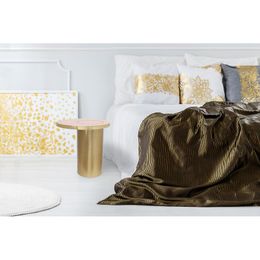 Kayoom Beistelltisch &raquo;Art Deco 2325, Beistelltisch aus Eisen, dekoratives Design&laquo; 1 Stk. tlg. Handarbeit, lackierter Tisch mit Metalleffekten, dekorativ rosa